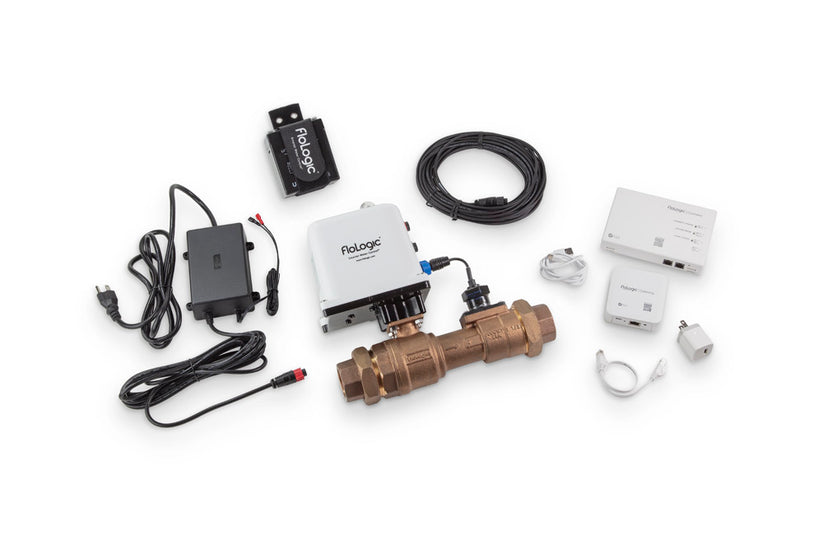 FloLogic 1.5-Inch Leak Detection and Auto Water Shutoff System with Ga